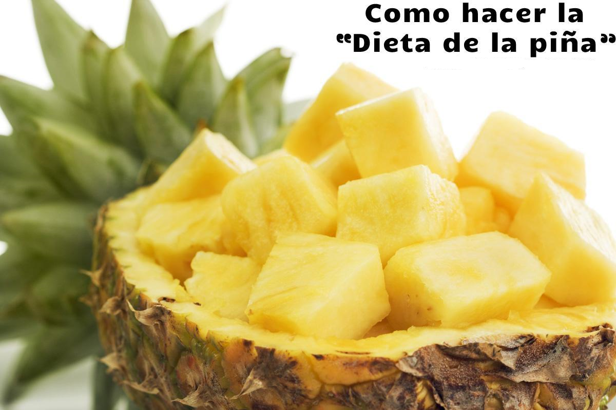 MenÚ Semanal Dieta De La PiÑa ~ Adelgazar Barriga Y Perder Peso