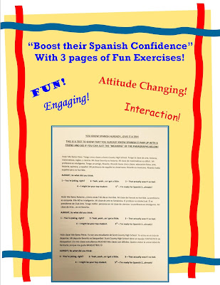 Señora Baxter's Spanish Class: Boost the Confidence Level of Spanish on ...