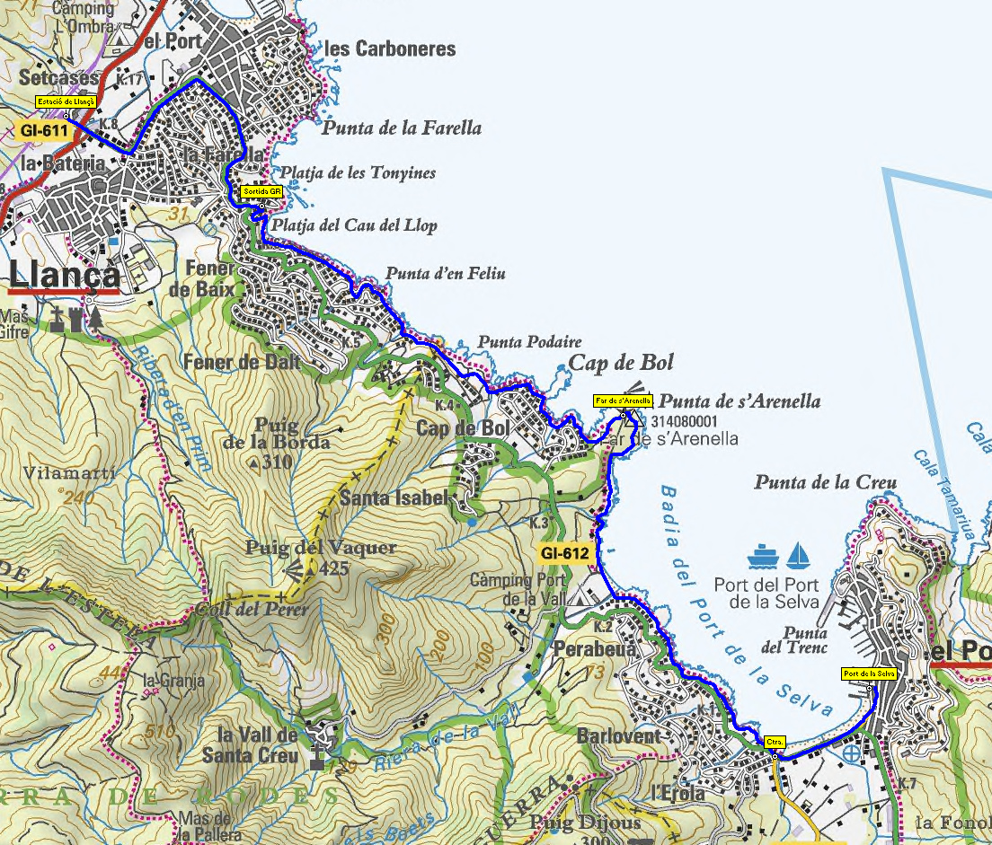 De punta a punta: GR 92: Port de la Selva - Llançà