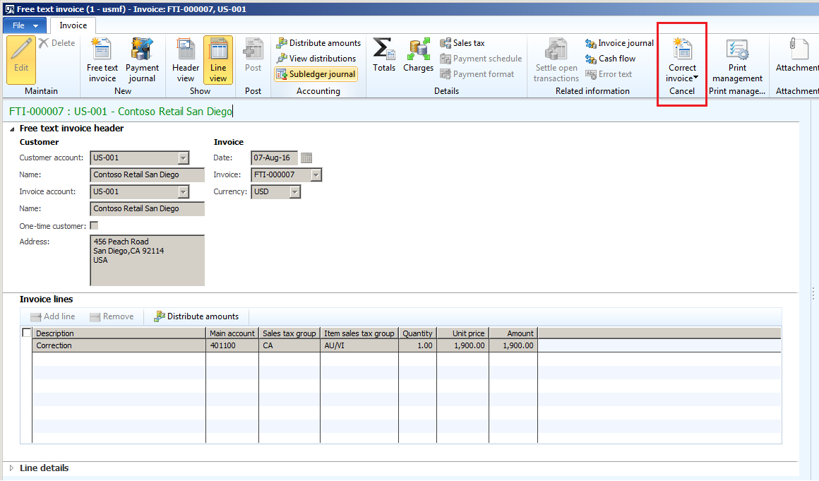 Free Text Invoice Correction In Microsoft Dynamics Ax 2012 Microsoft Dynamics Ax Community