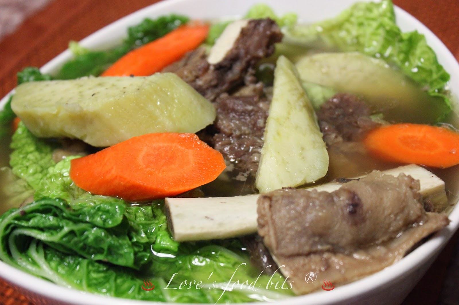 Love's Food Bits: Beef Spareribs Nilaga