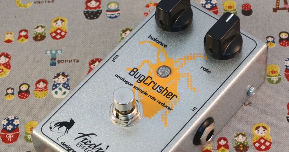 MATRIXSYNTH: Fredric Effects Releases BugBrand BugCrusher Stomp Box