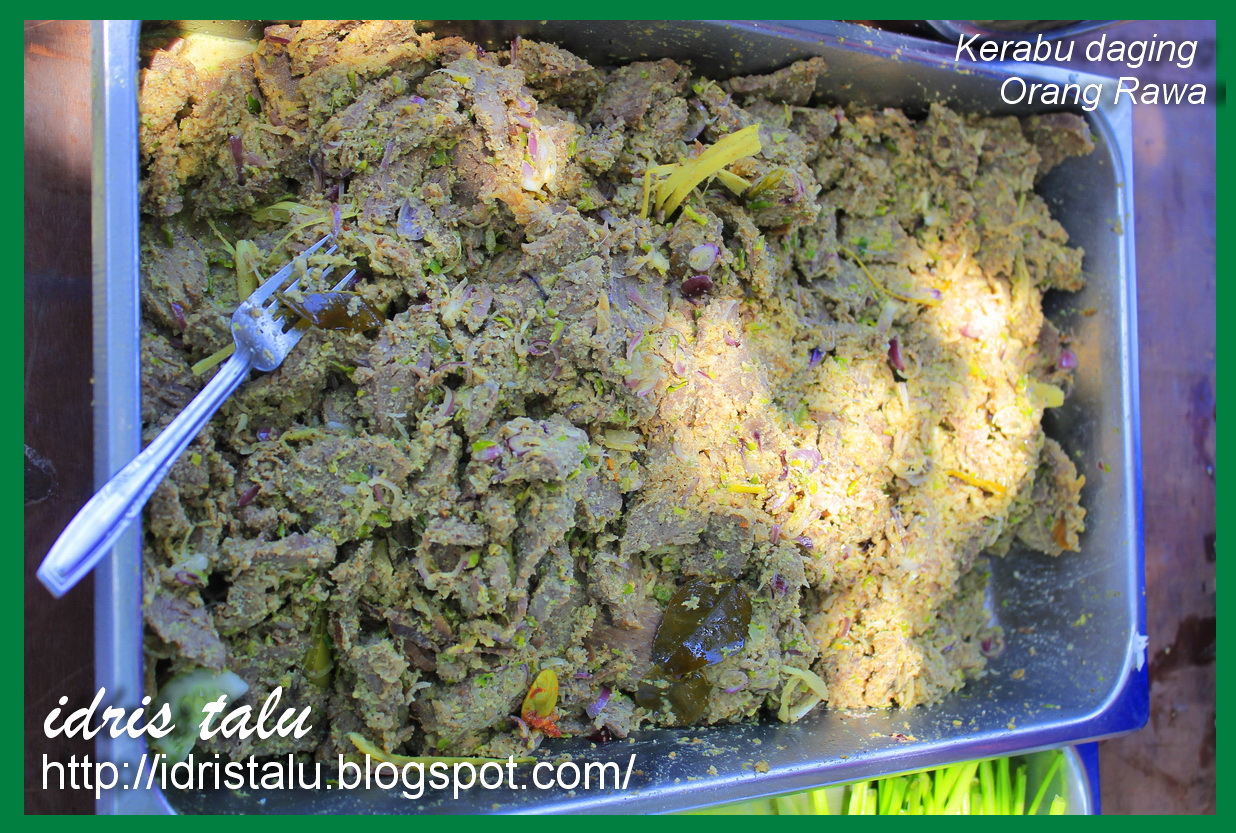 IdrisTalu: KERABU DAGING KERBAU CARA URANG RAO