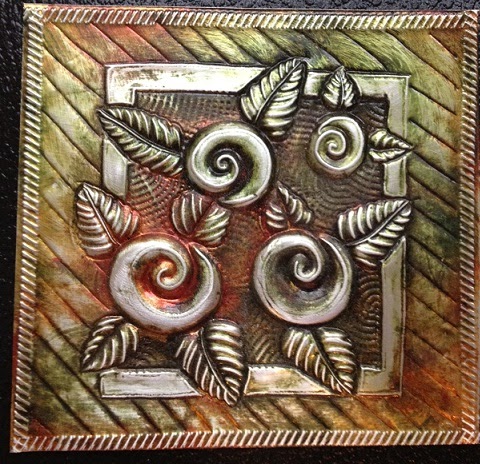 MercArt: The Metal Embosser: Alcohol Inks and Color Aluminum