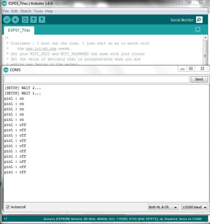 Home Automation: Programming ESP8266 using Arduino IDE