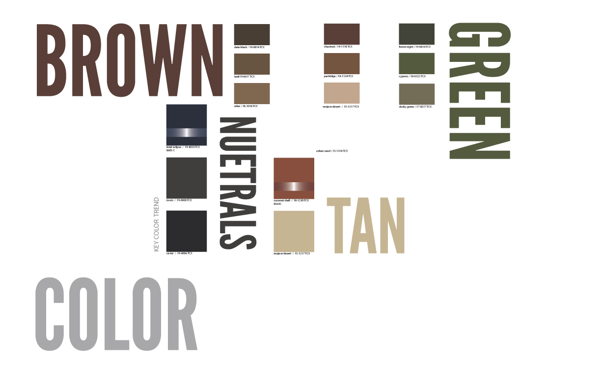 Tom DiSilvio's Design Portfolio: Examples of Trend and Color Boards