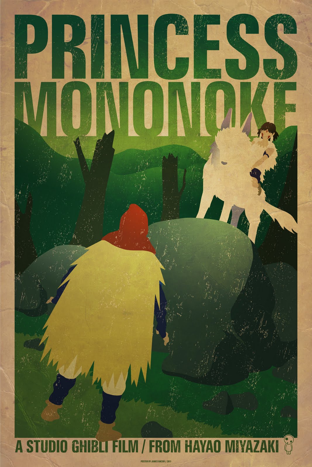 The Geeky Nerfherder: Movie Poster Art: Princess Mononoke (1997)