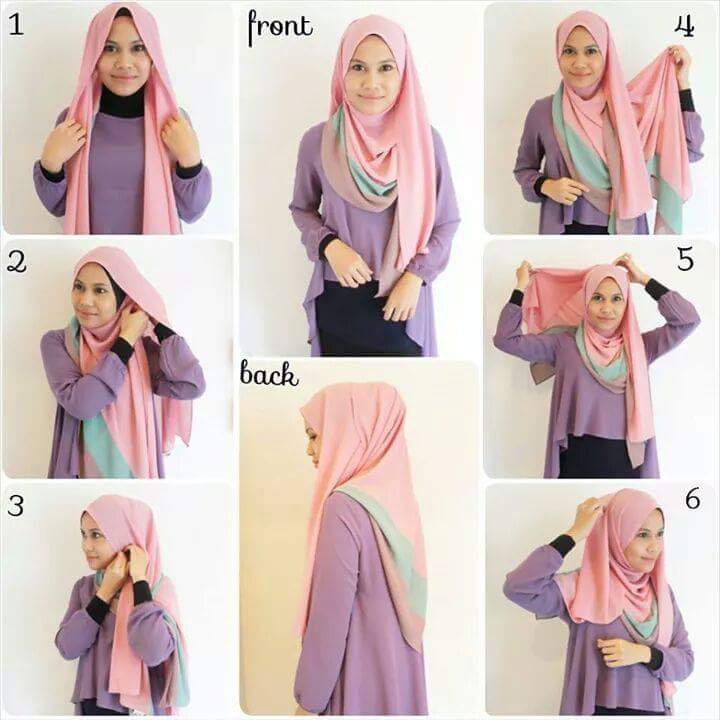 LEARNING TIPS : TUTORIAL PAKAI TUDUNG STYLE SELENDANG/BAWAL
