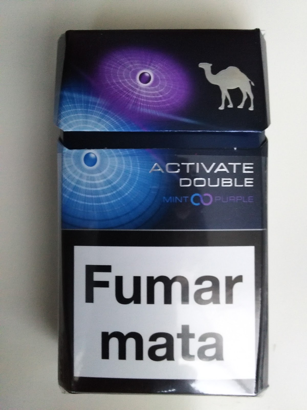 Bazar do Coleccionador: Box de Tabaco Camel Activate Double (Mint Purple)