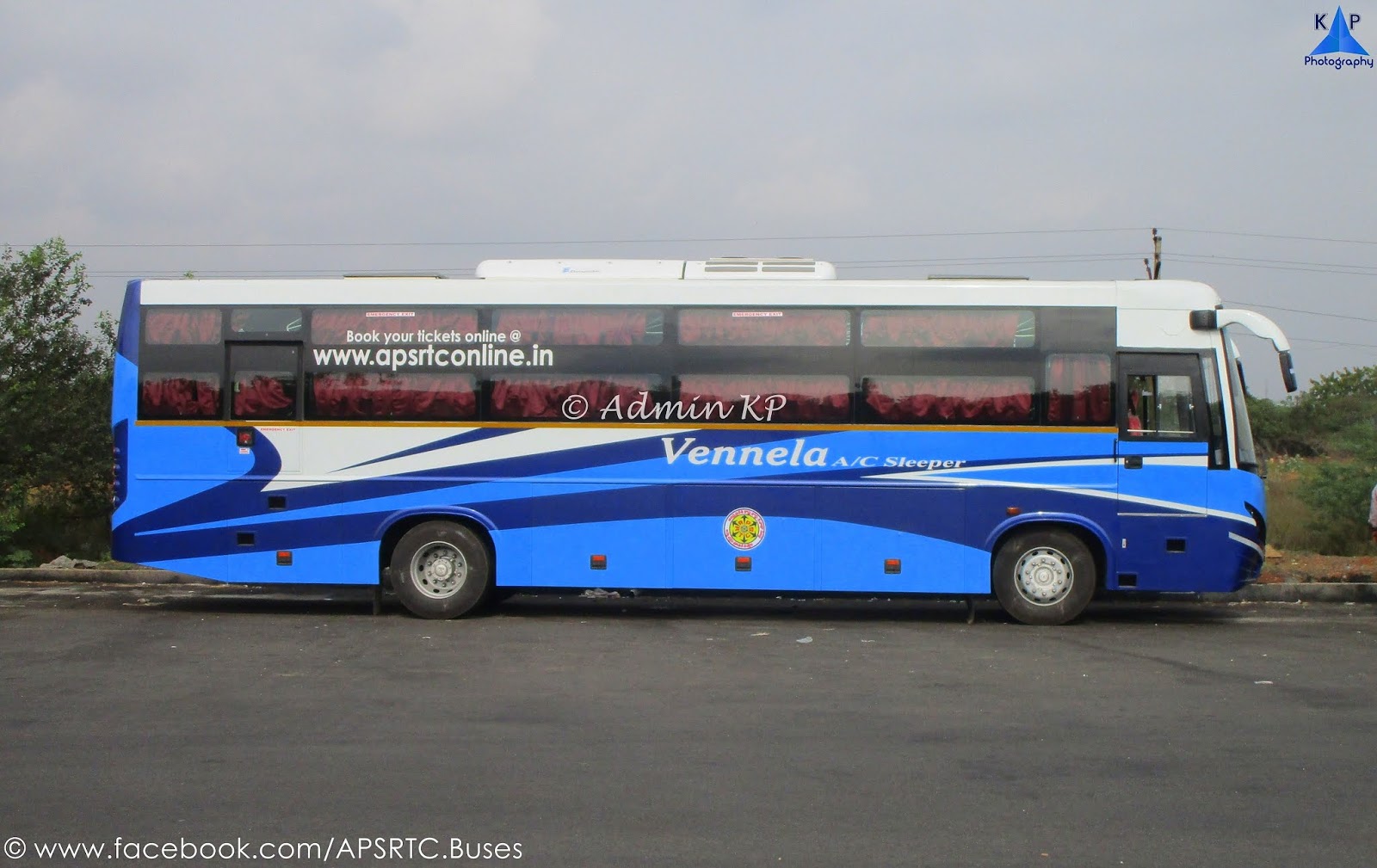 APSRTC BRAND NEW VENNELA AC SLEEPER BUS VEERA COACH ASHOK LEYLAND ENGINE.