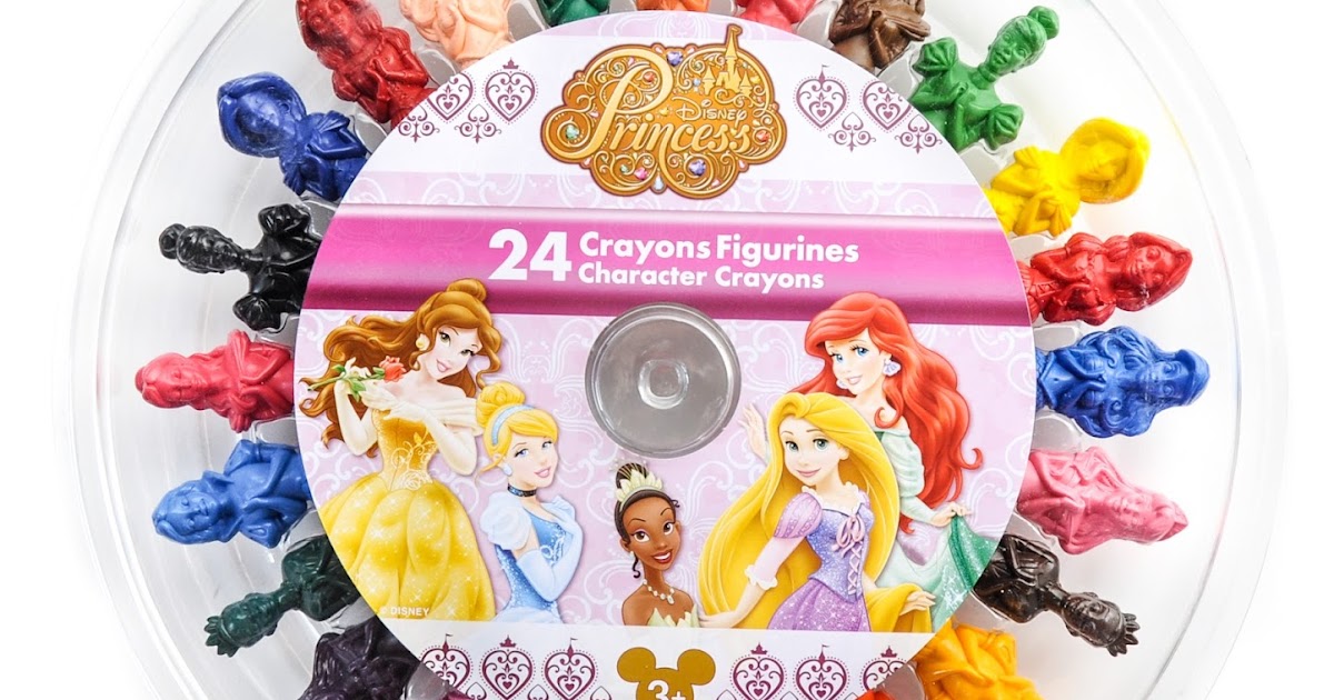 24 Count Disney Parks Princess Character Figurine Crayons: What's ...