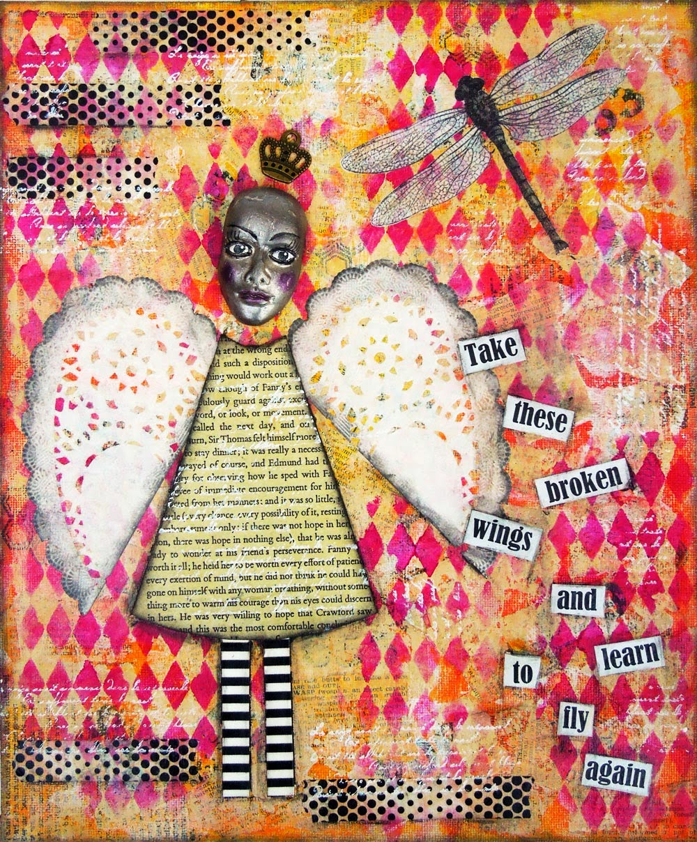 Inky Dinky Doodle: Sunday Sentiments #6: Broken Wings