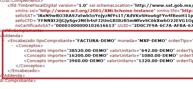 Desarrollo en Odoo OpenERP y Python: ¿Que es addenda? Addenda Odoo OpenERP