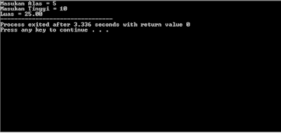 Program Menghitung Luas Segitiga dalam Bahasa C | Koding