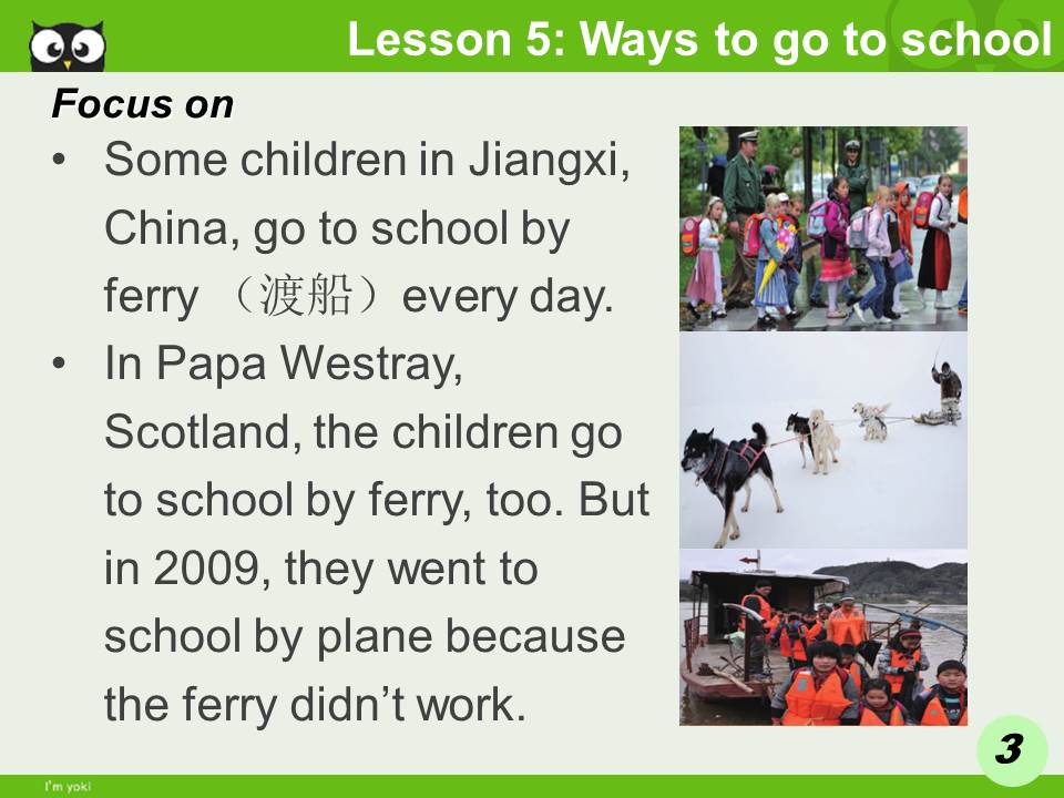YOKITALK: Unit 2_Lesson 5 Different ways to go to school
