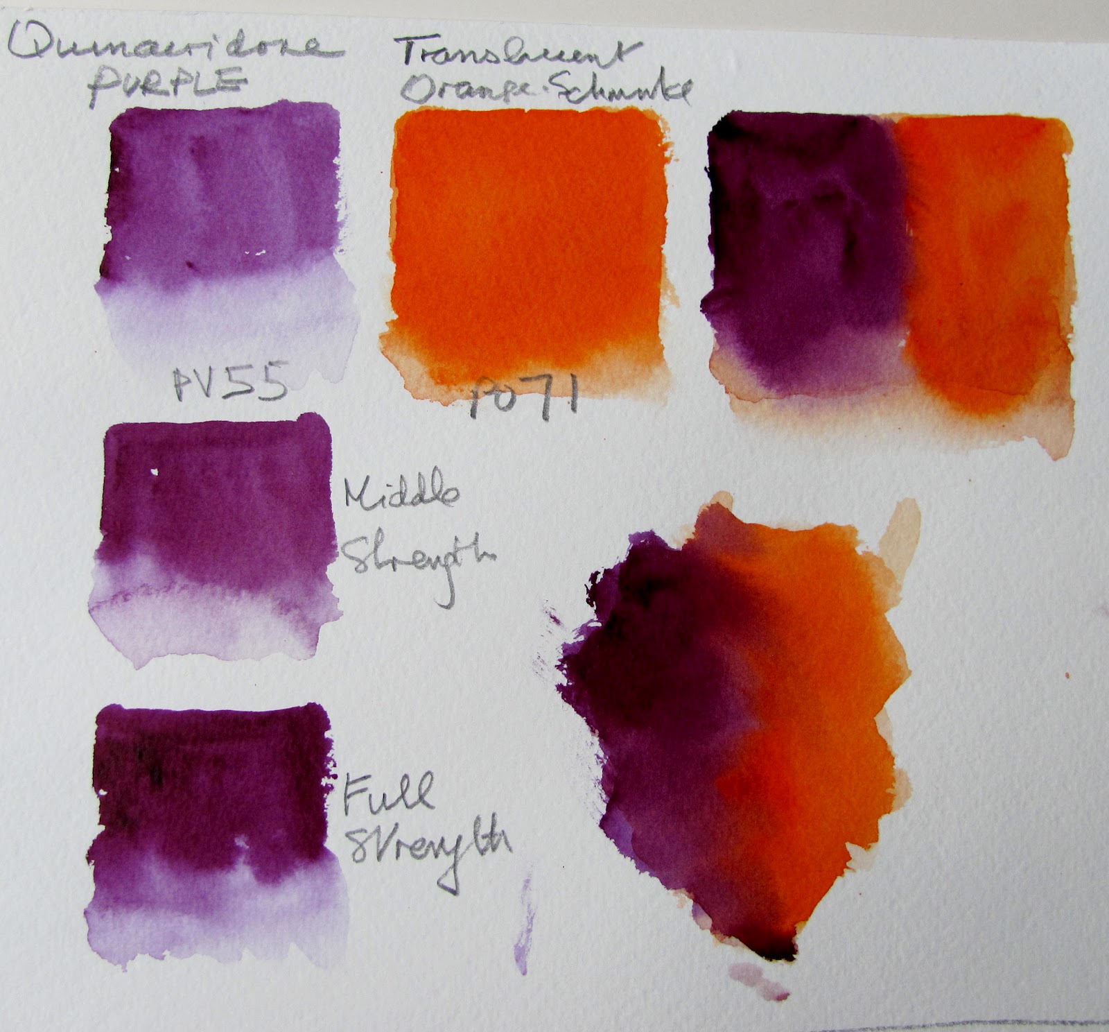 The Watercolour Log: Quinacridone Purple - Pigment Violet 55 ( PV55)