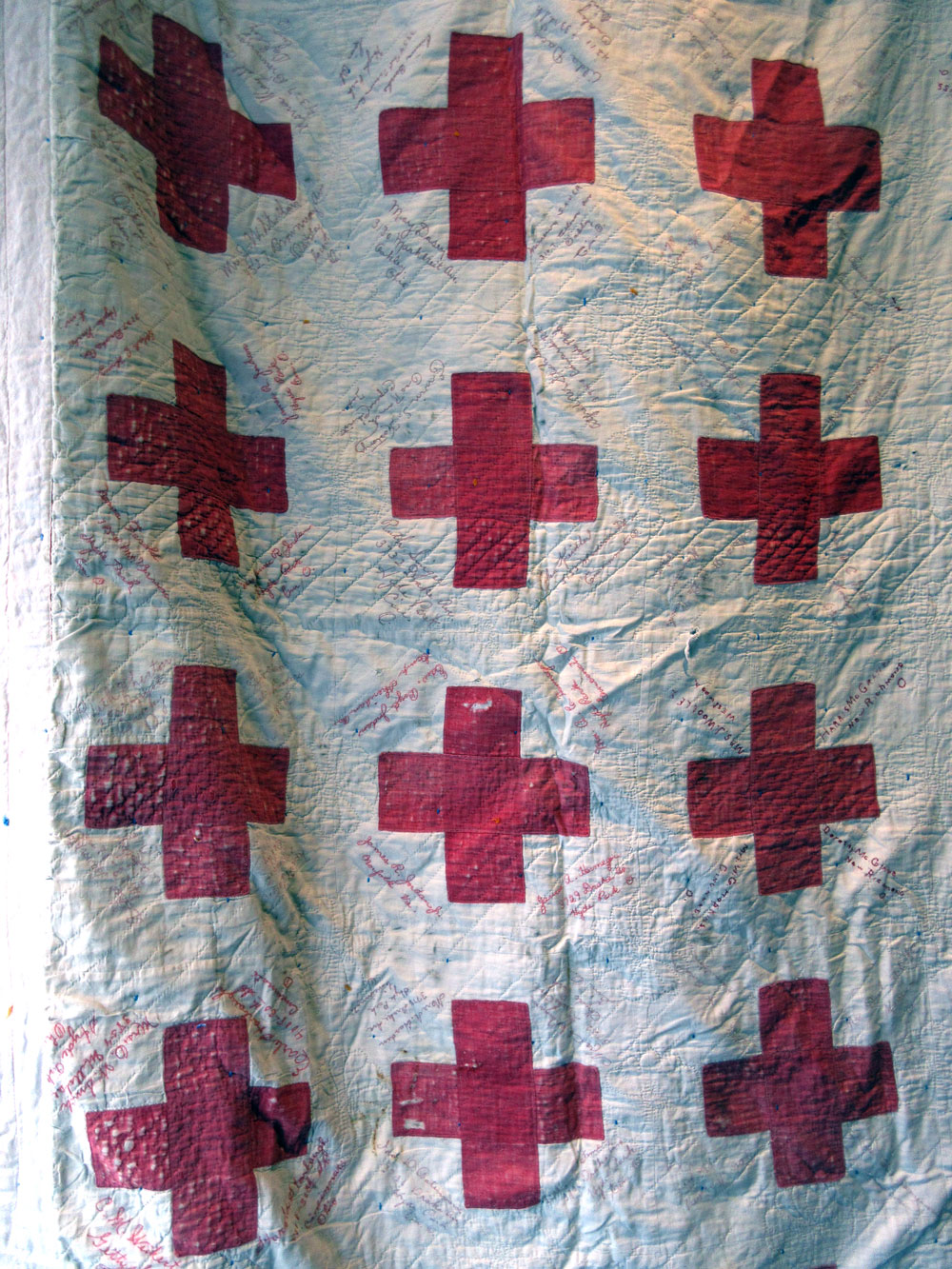 Judy's Journal: Red Cross Signature Quilt 1918