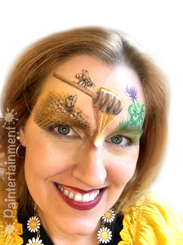G's Bees: Honeybee face and body painting!