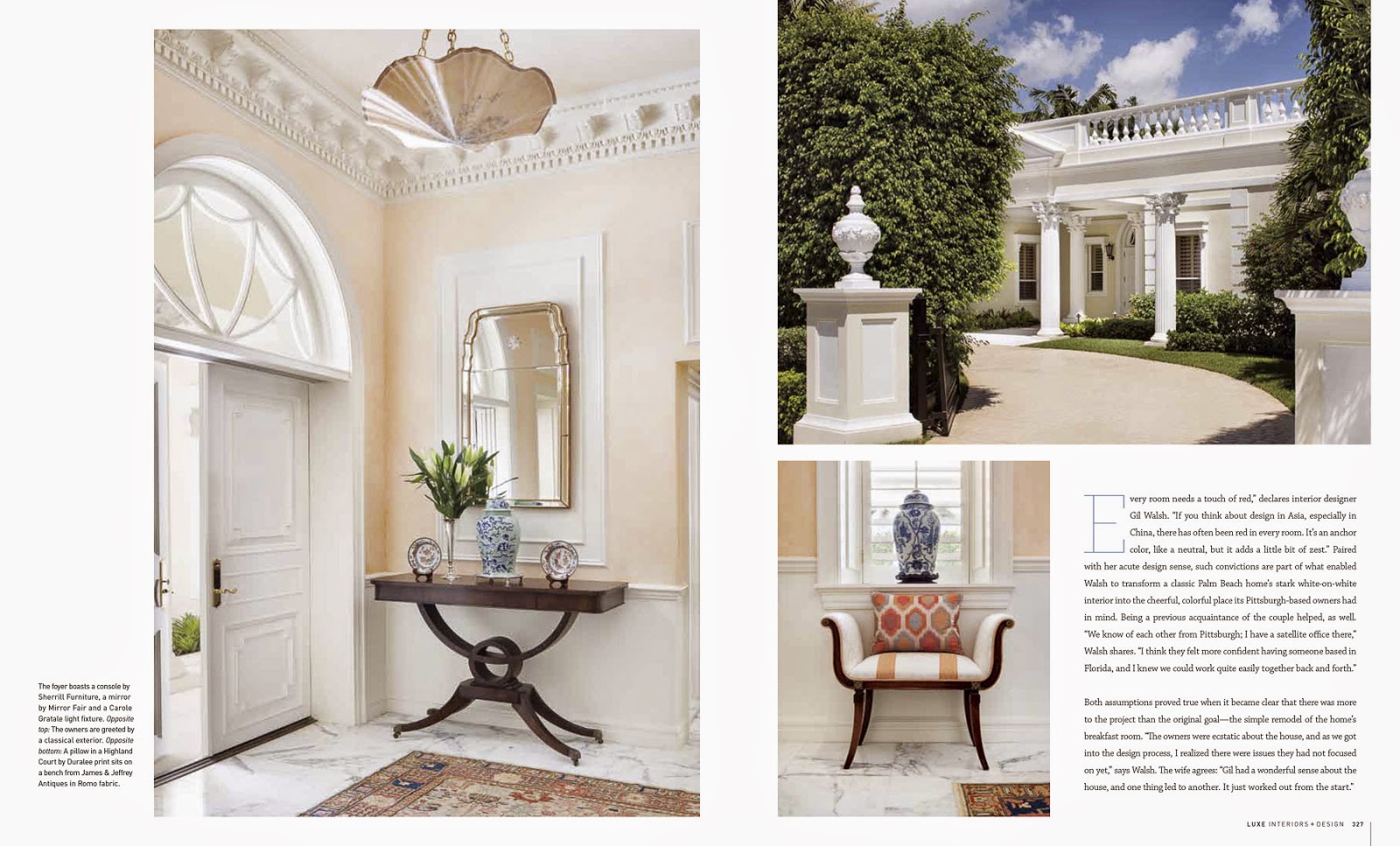 Jessica Glynn: Interior Design by Gil Walsh. Luxe magazine: Winter 2015 ...