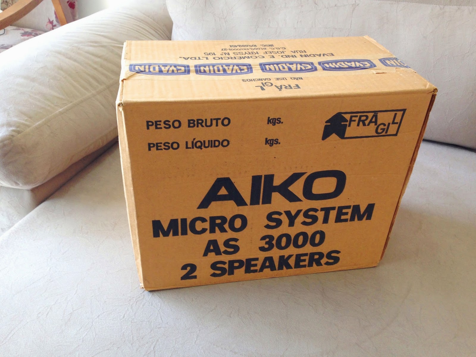 Página do Tempo/Janela do Tempo: Micro System Aiko S 3000 - Novo Exemplar