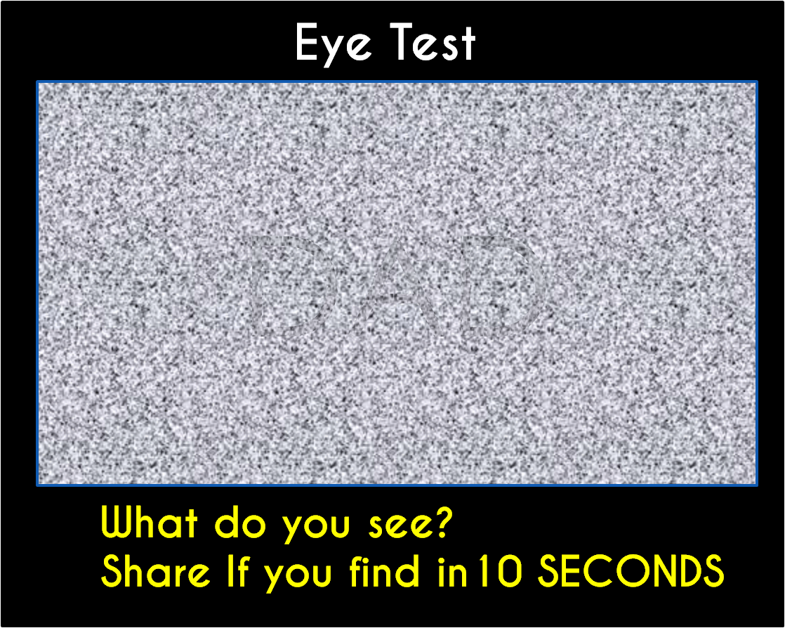 Eye Test - What do you see?