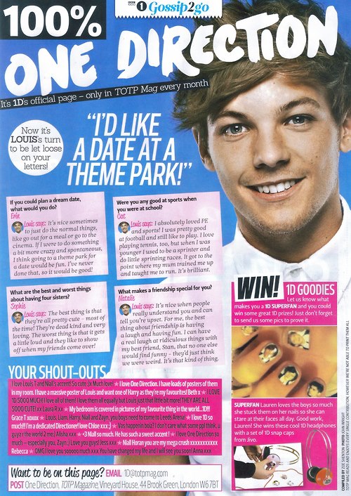 One Direction Girls ♥: Scans de la revista Tiger Beat.