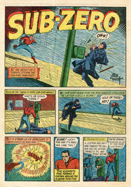 Cole's Comics: An Unpublished 1940 Sub-Zero Cover by Jack Cole