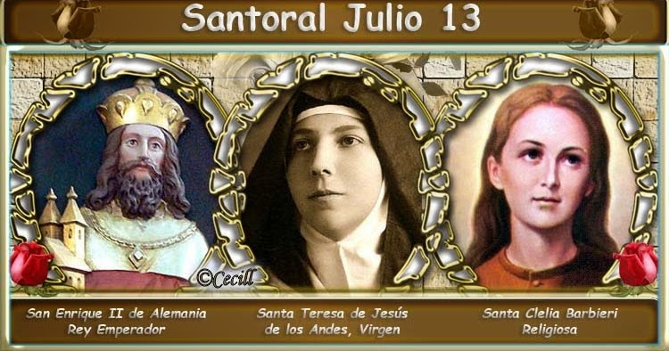 Vidas Santas: Santoral Julio 13