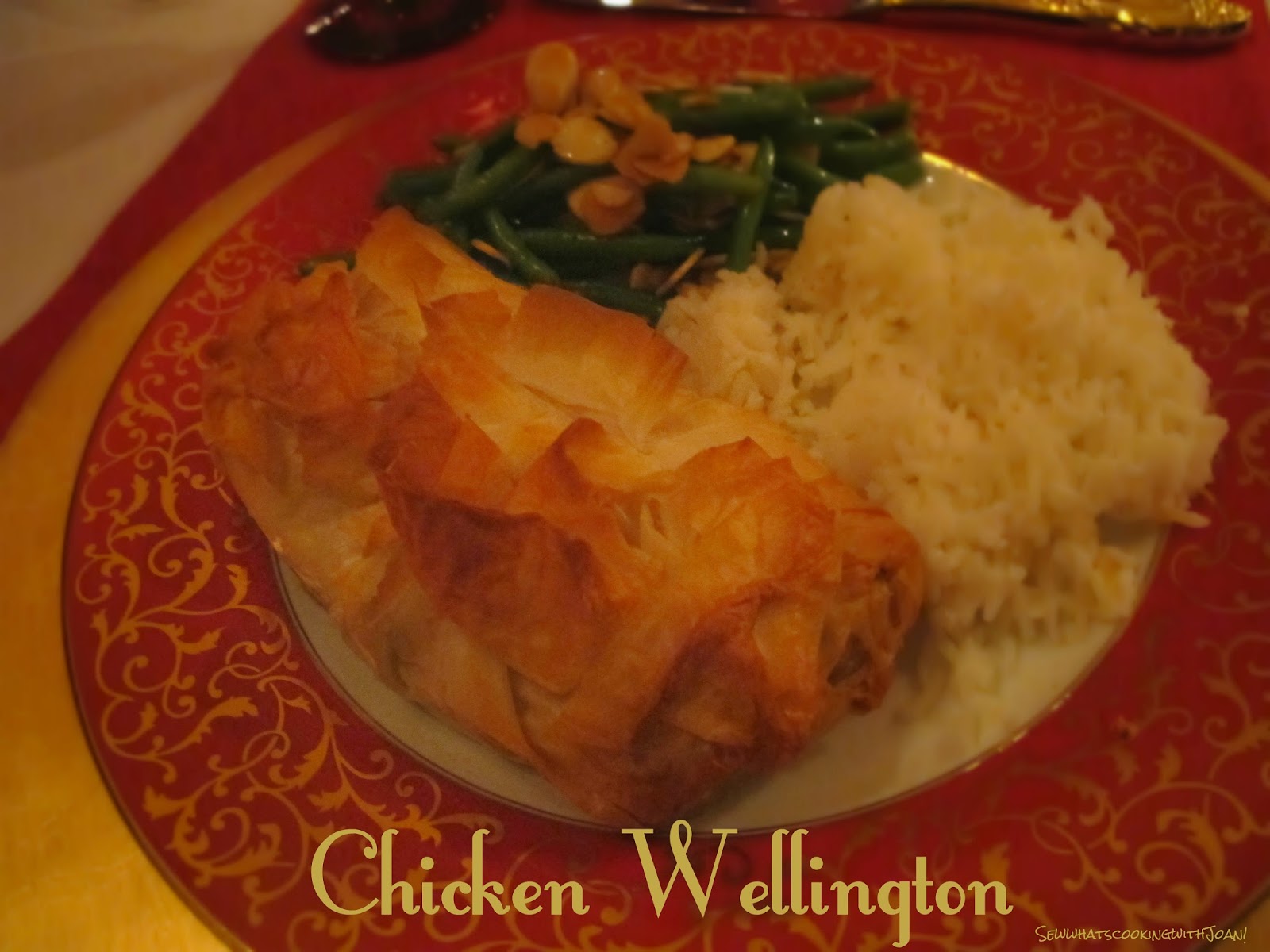 Sew what's cooking with Joan!: Chicken Wellington with mustard sauce!