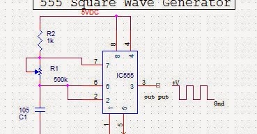 Điện Tử Đà Lạt: 555 Square Wave Generator -Mạch tạo xung vuông dùng IC 555