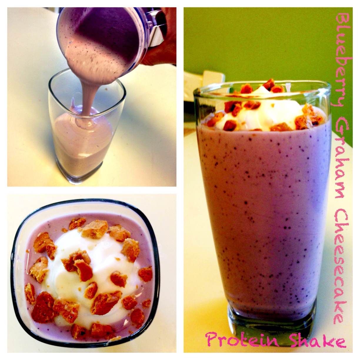 Deliciously Fit 'N' Healthy : Blueberry Graham CheeseCake Protein Shake