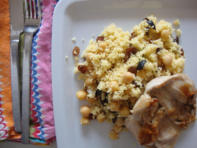 As Minhas Receitas: Bifinhos de Peru com Limão e Couscous com Passas e ...