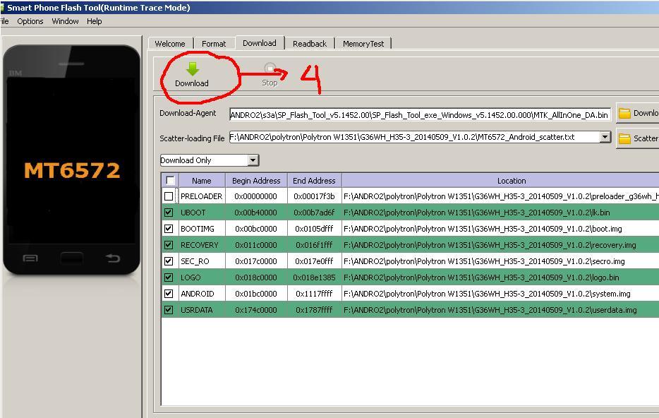 Sp Flash Tool Mt6572_android_scatter - rumoxa
