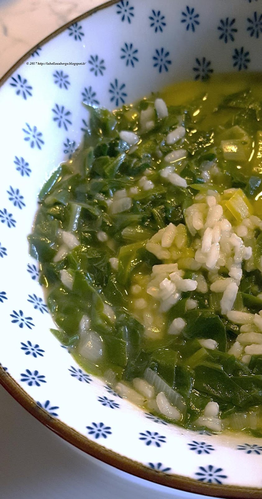 La Belle Auberge: Minestra di riso e bietole (Minestra de ris cônt j ...