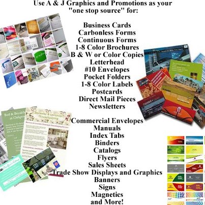A and J Graphics and Promotions: When it comes to printing