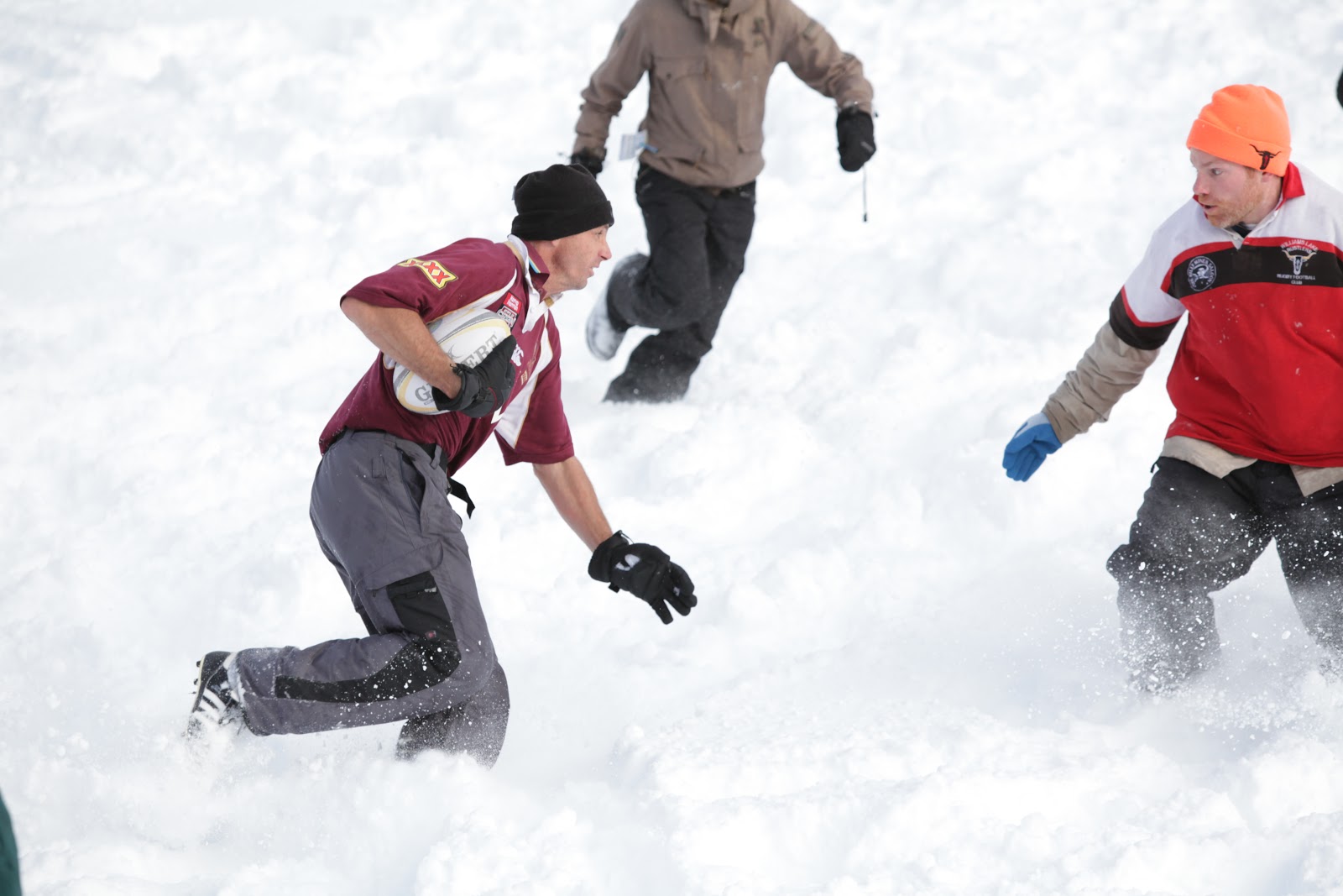 We Four Mallyons: Snow Rugby