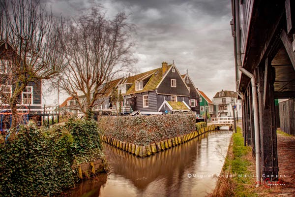 Marken, una isla en el Mar del Norte.