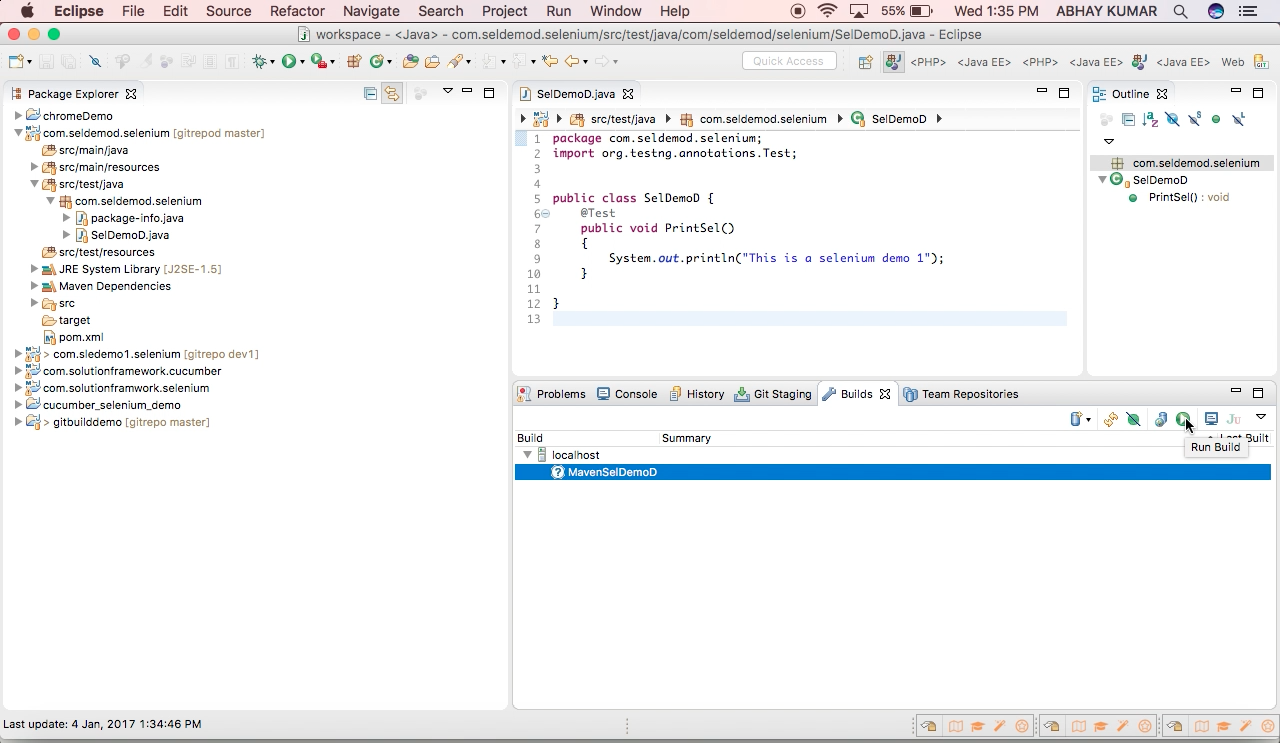 Solution Framework Continuous Integration Automation Eclipse