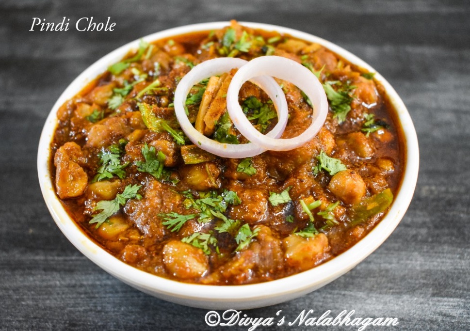Pindi Chole - Divya's Nalabhagam
