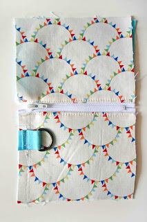 The Gilded Hare: zippered keychain clutch