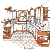 Rajz digitalizálás, műszaki rajzkészítés: Konyha tervek második felvonás...