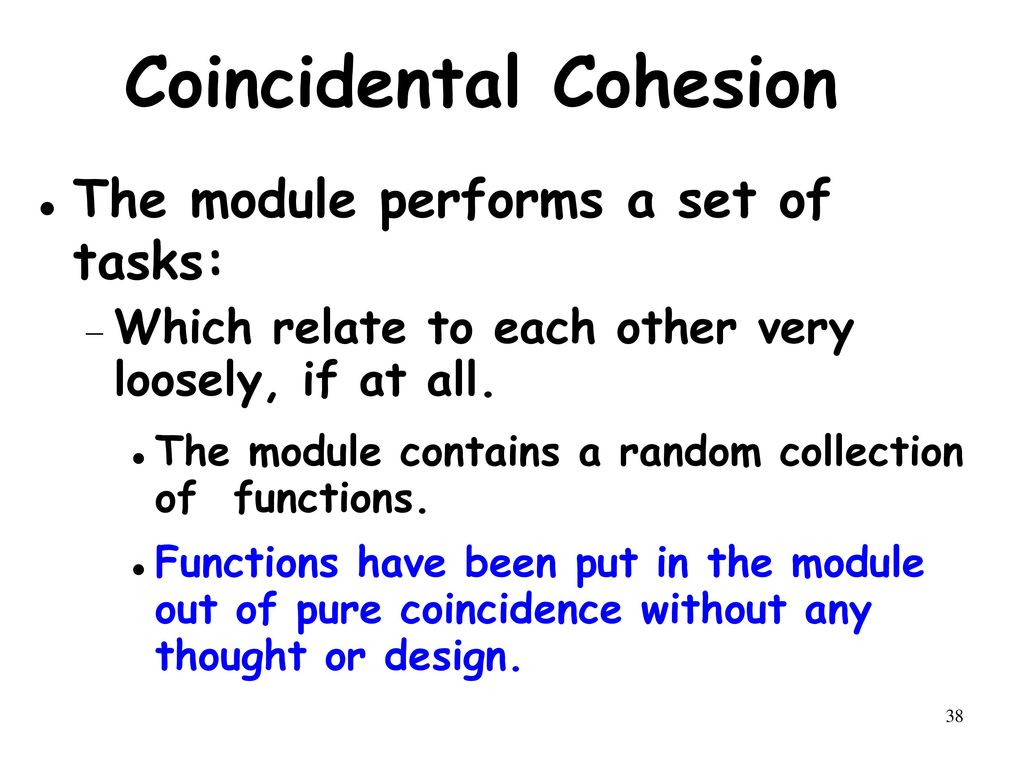 Coincidental Cohesion - Saepul Risal
