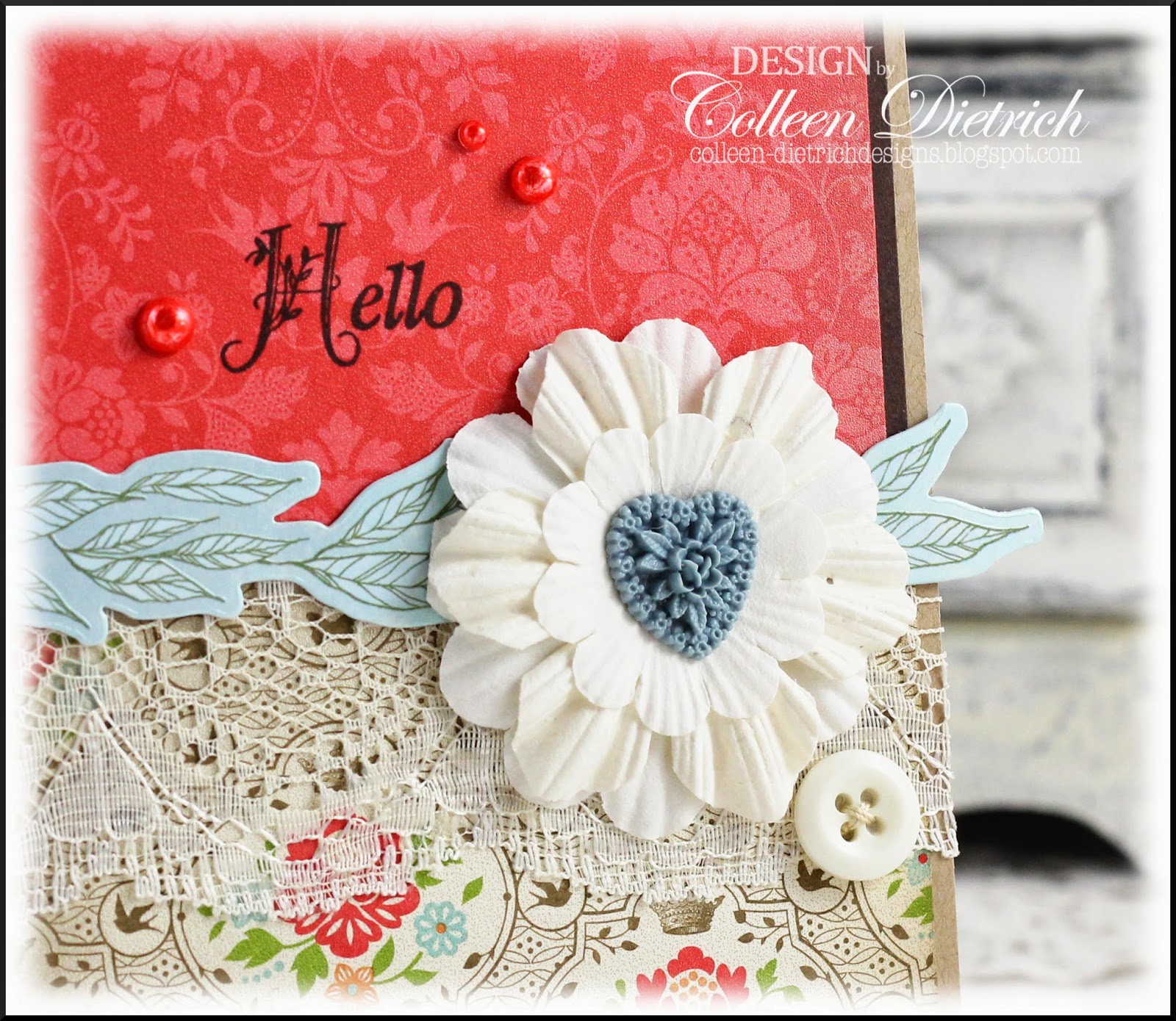 Seize The Sketch #25 - a dainty 'Hello' | Colleen Dietrich Designs