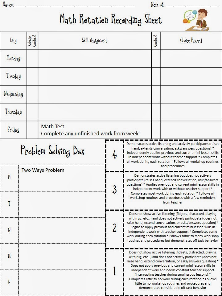 Math Workshop: The Plan | Teaching in Room 6
