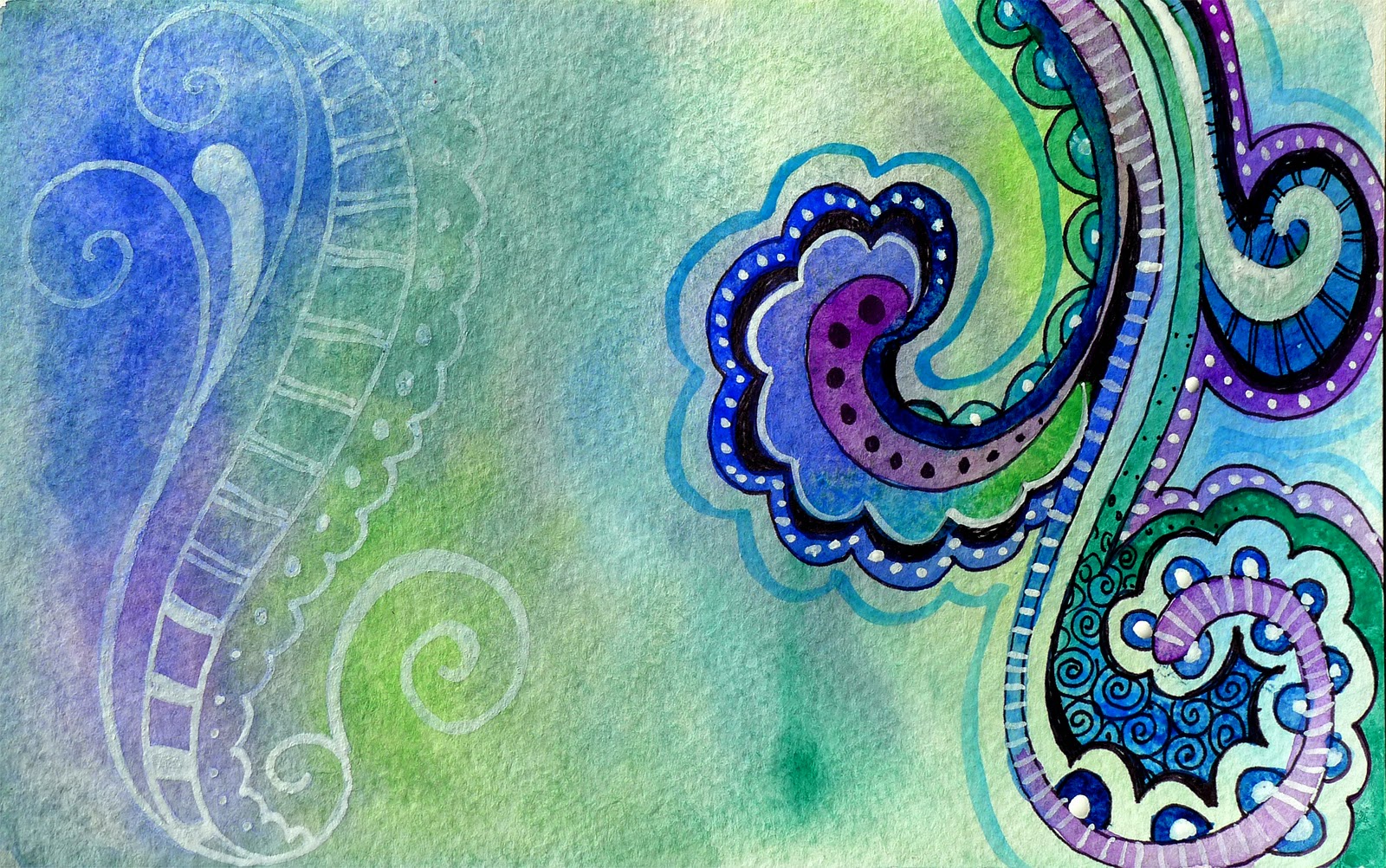 Wee Cottage Watercolor Doodles Class: Lesson 2 - Splish Splash ...