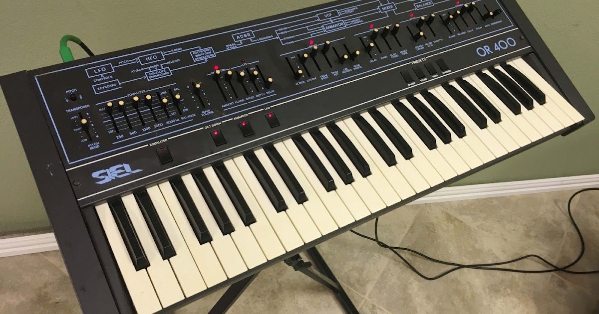 MATRIXSYNTH: Siel OR 400 Polyphonic Analog "Stringer" Synthesizer Keyboard