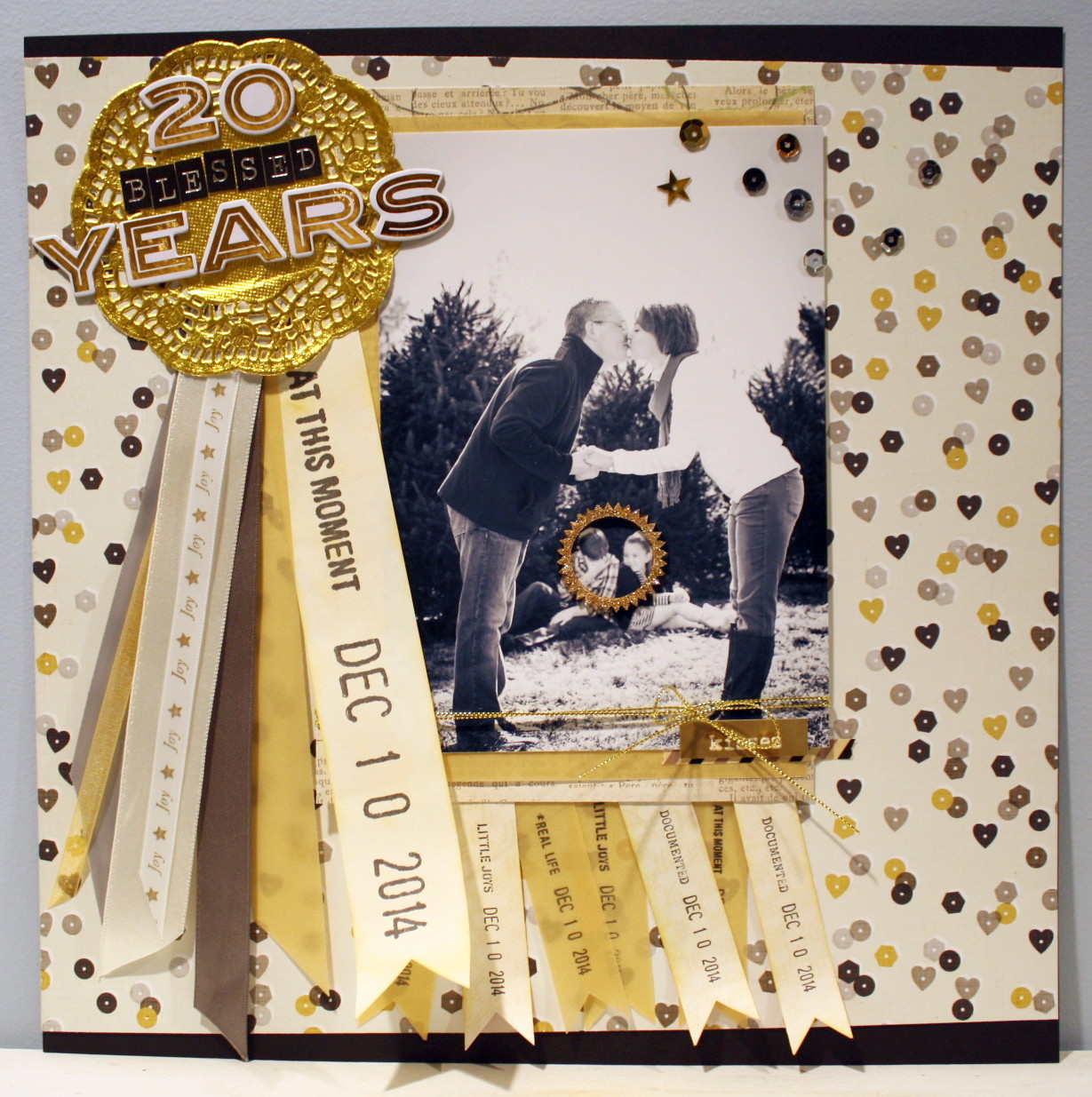 The Sassy Scrapper: Using a date stamp in a BIG way!