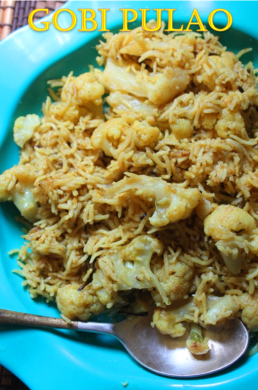 Gobi Pulao Recipe | Cauliflower Pulav Recipe