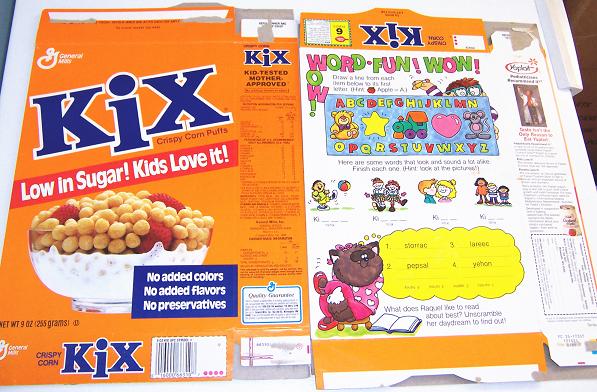 Cereal Box Price Guide Cereal Box Collecting by Pez Outlaw: General ...