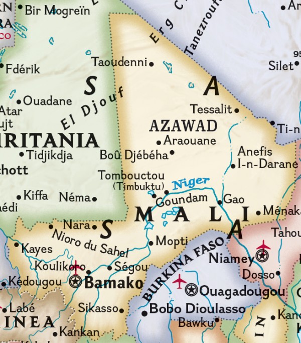 Mali | Mapas Geográficos do Mali